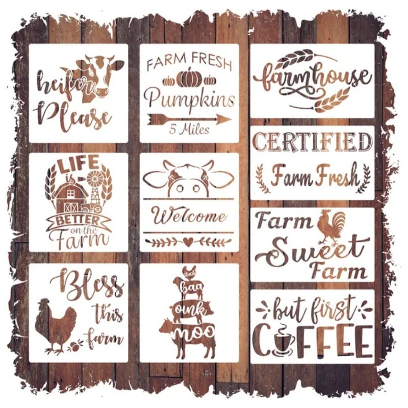 Farm Stencils - Etsy