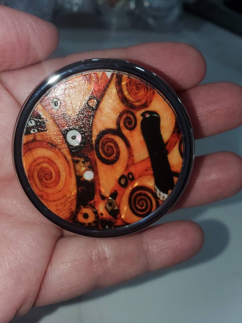 Abstract Design Compartment Pill Box Storage Jewelry | Etsy