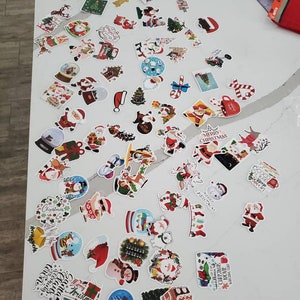 100 Piece Vinyl Christmas Sticker Bundle. - Etsy
