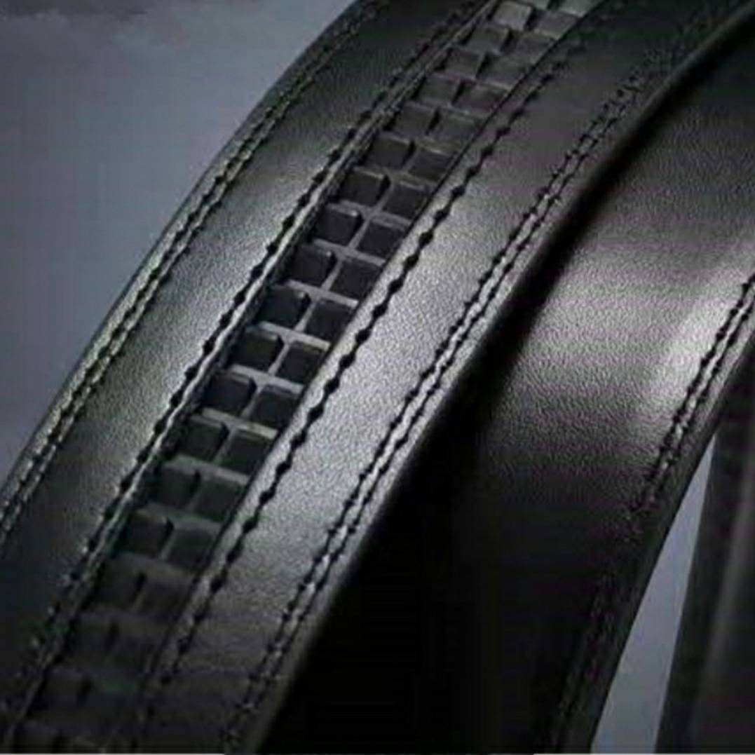 Men's Card Slot Automatic Slide Black Belt Size 36-39 - Etsy