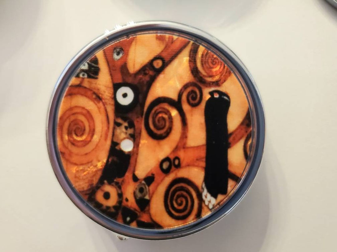 Abstract Design Compartment Pill Box, Storage, Jewelry Storage, Travel ...