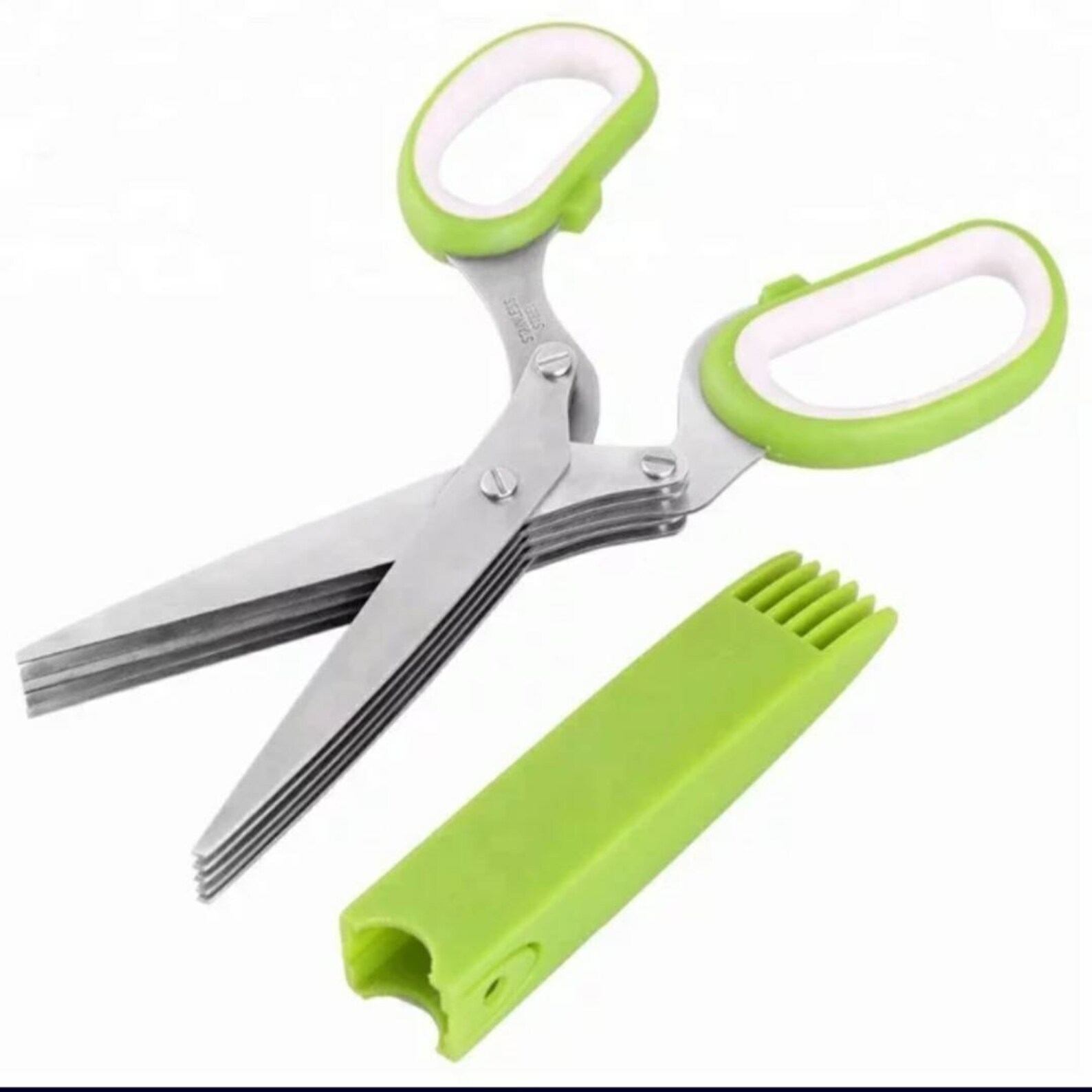 5 Blade Herb Scissors, Kitchen Shears, Cut Herbs, Cross Blade Scissors ...