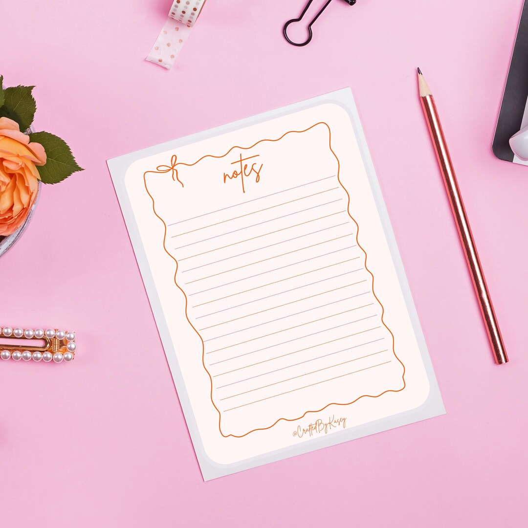 Printable Brain Dump Notepad: Colorful Journaling Note Sheets (digital ...