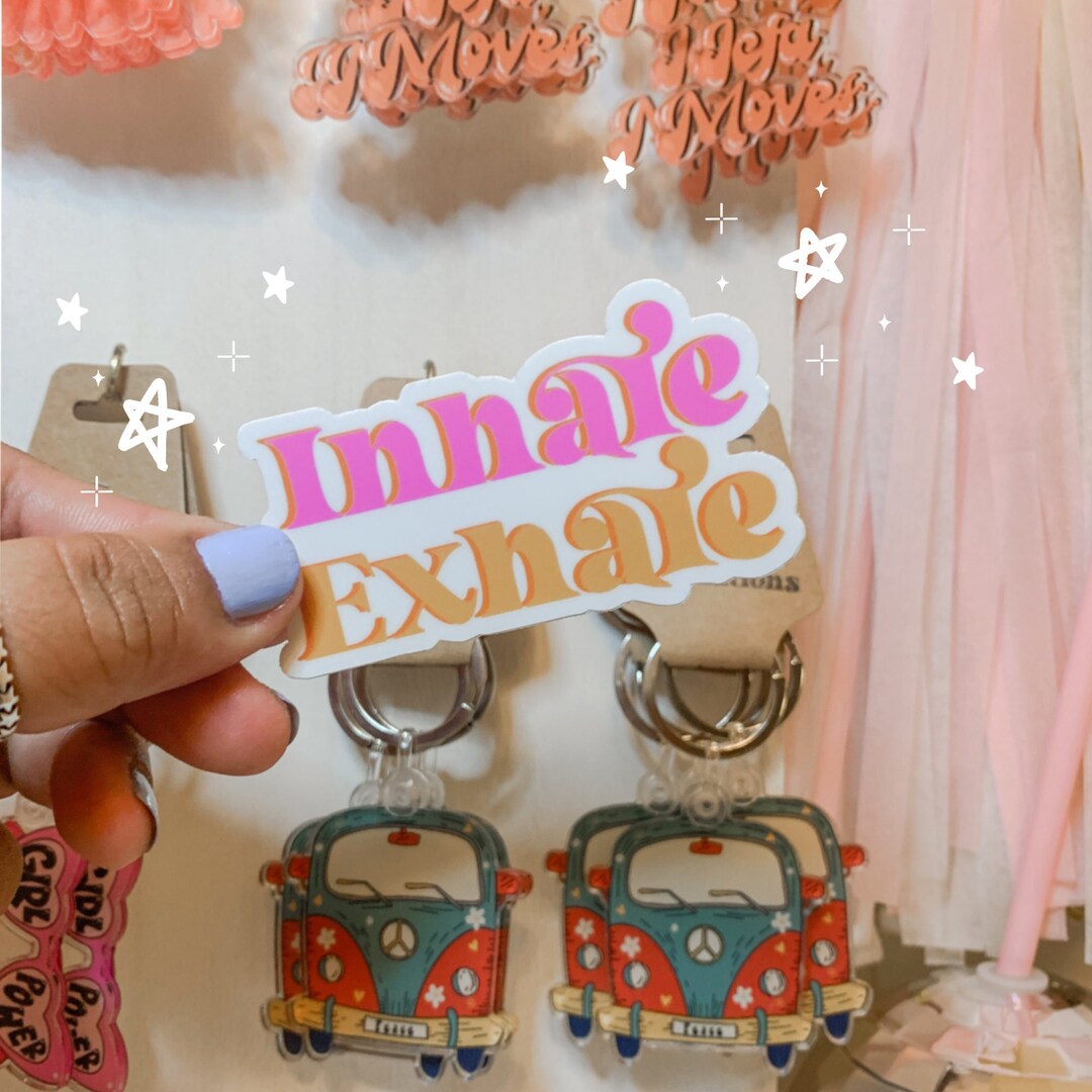 Inhale Exhale Inhale Exhale Sticker Mental Health Stickers - Etsy
