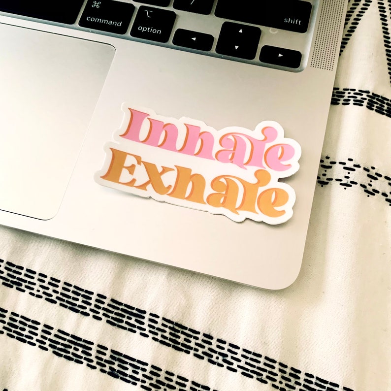 Inhale Exhale Inhale Exhale Sticker Mental Health Stickers - Etsy
