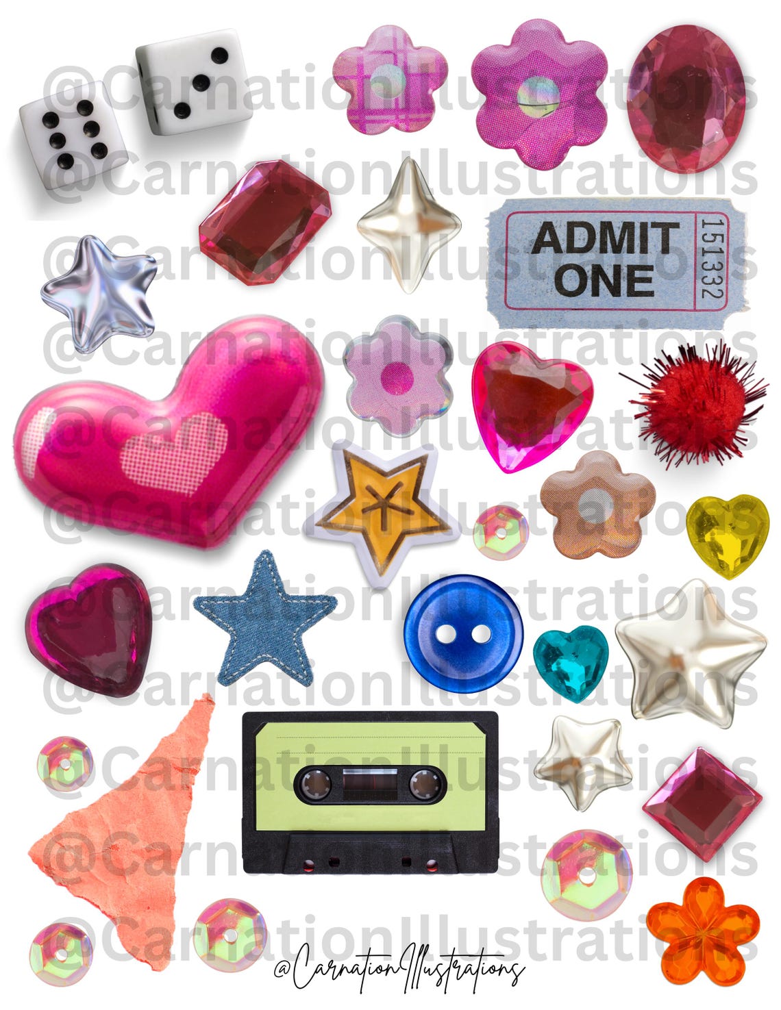 Scrapbook Stickers, Junk Journaling PNG Cutouts (digital Download) - Etsy