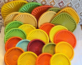 Vintage Tupperware Servalier Starburst Lids # 812, Your Choice 4.75 ...