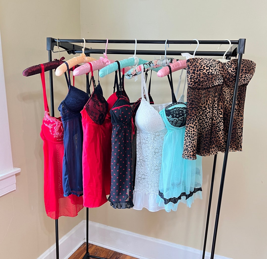 2000s Bundle of 7 Sz M Padded Lacy Short Nighties, Chemises Special ...