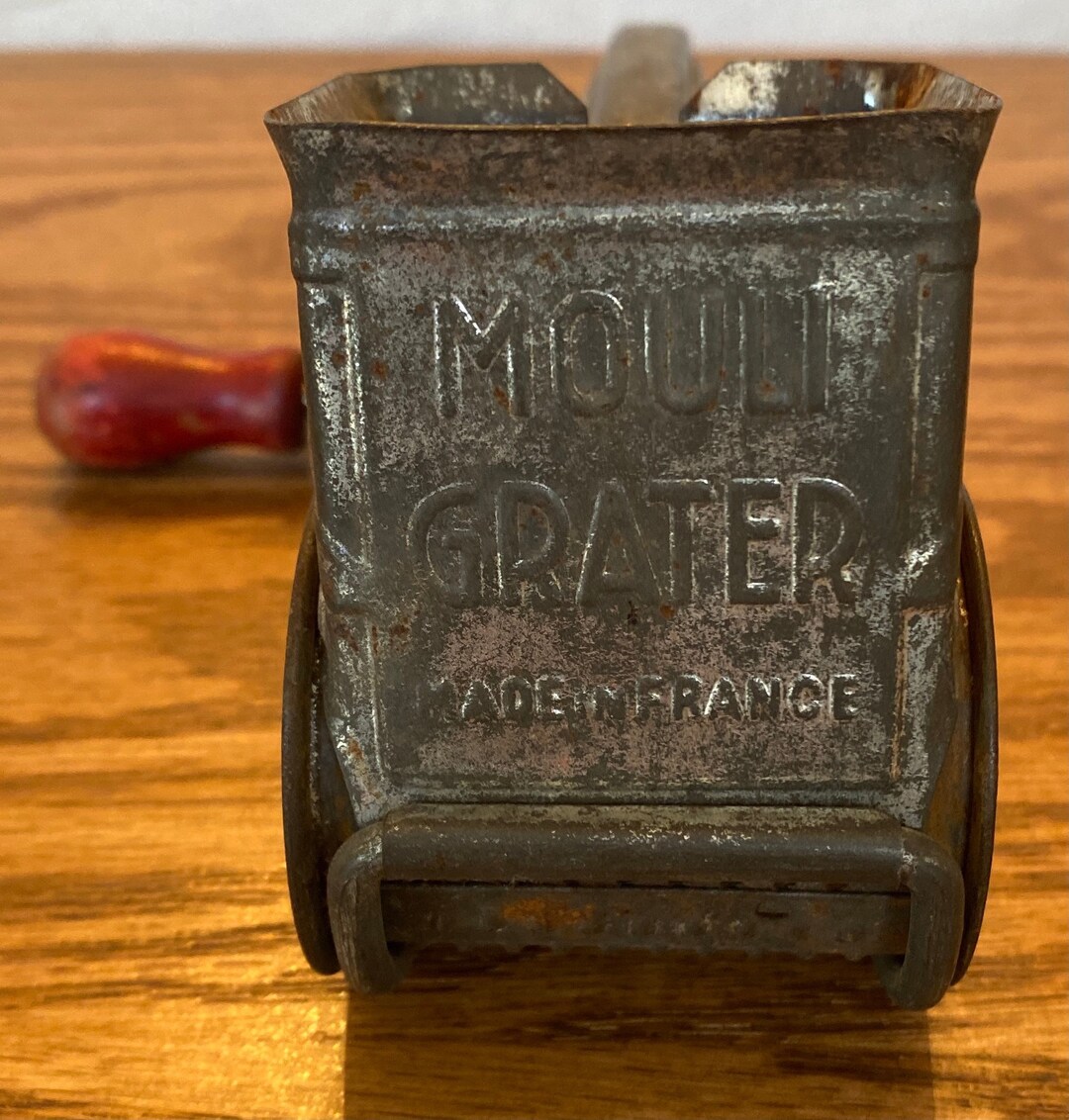 Vintage Mouli Grater: Red Wood Handle, French Kitchen Decor - Etsy