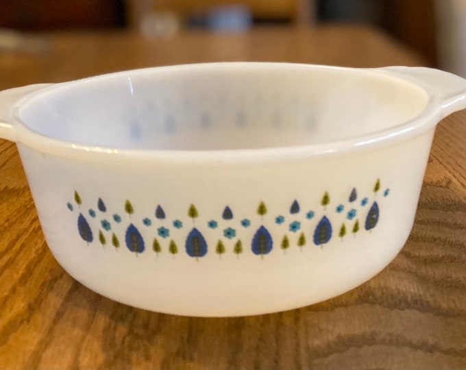 Vintage Fire King Stetson Marquest Swiss Alpine Round Casserole Dish ...