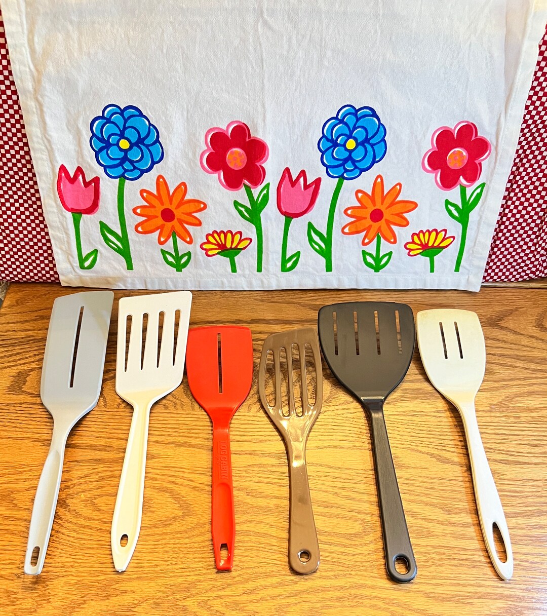 Vintage Assortment Nylon Plastic Spatulas • Various Makers • Kitchen ...