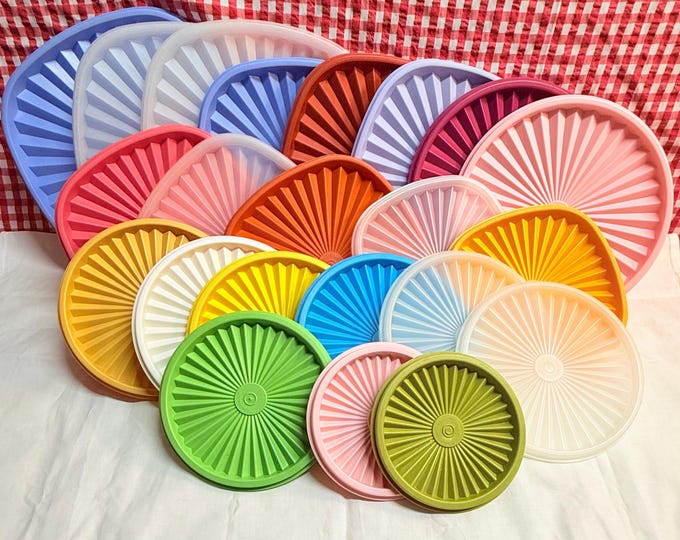 Replacement Tupperware Lids, Vintage Rectangular Tupperware Lids, Sold ...
