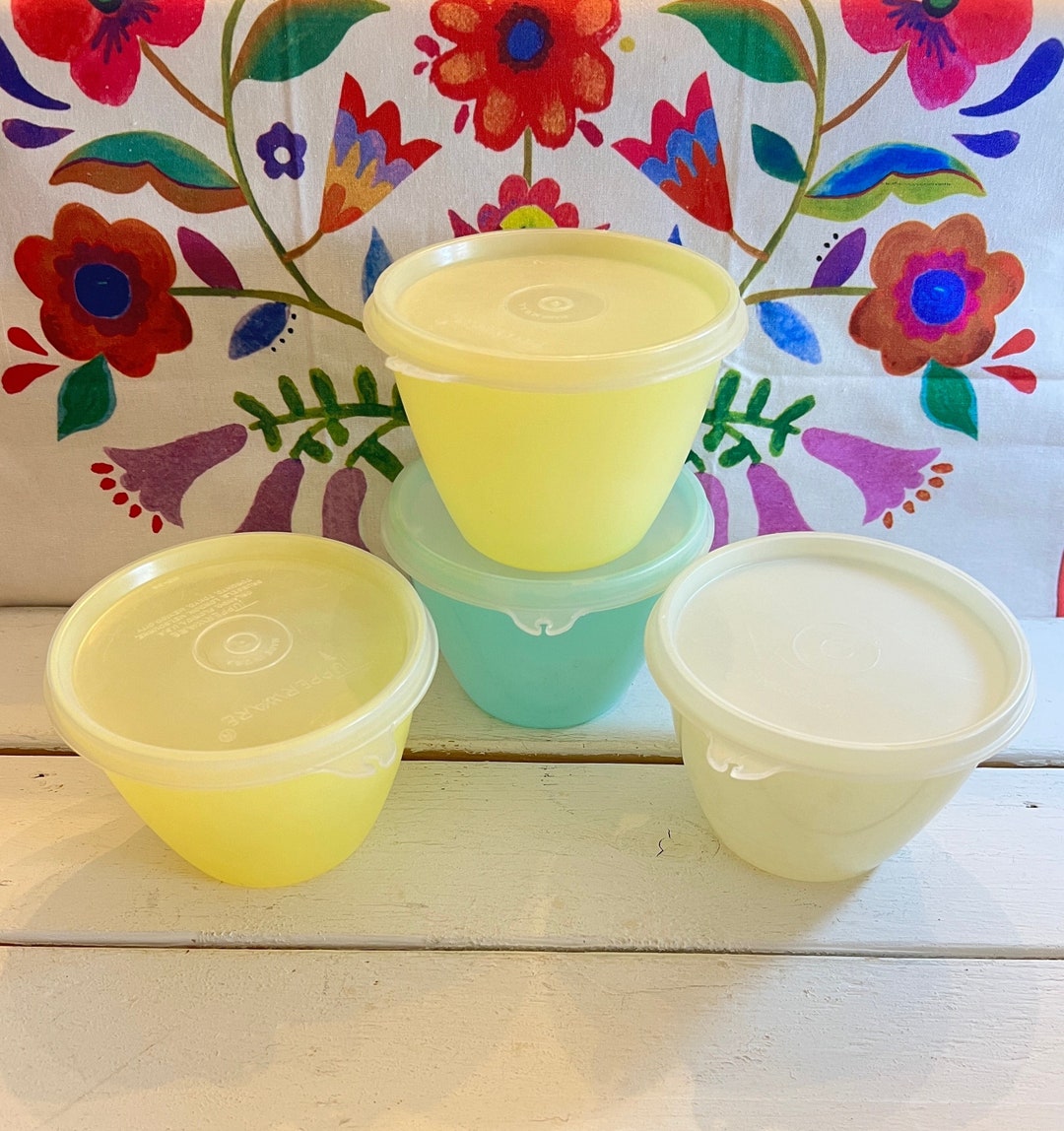 60's Tupperware Set of 4 Wonderlier Refrigerator Bowls No. 148 With ...