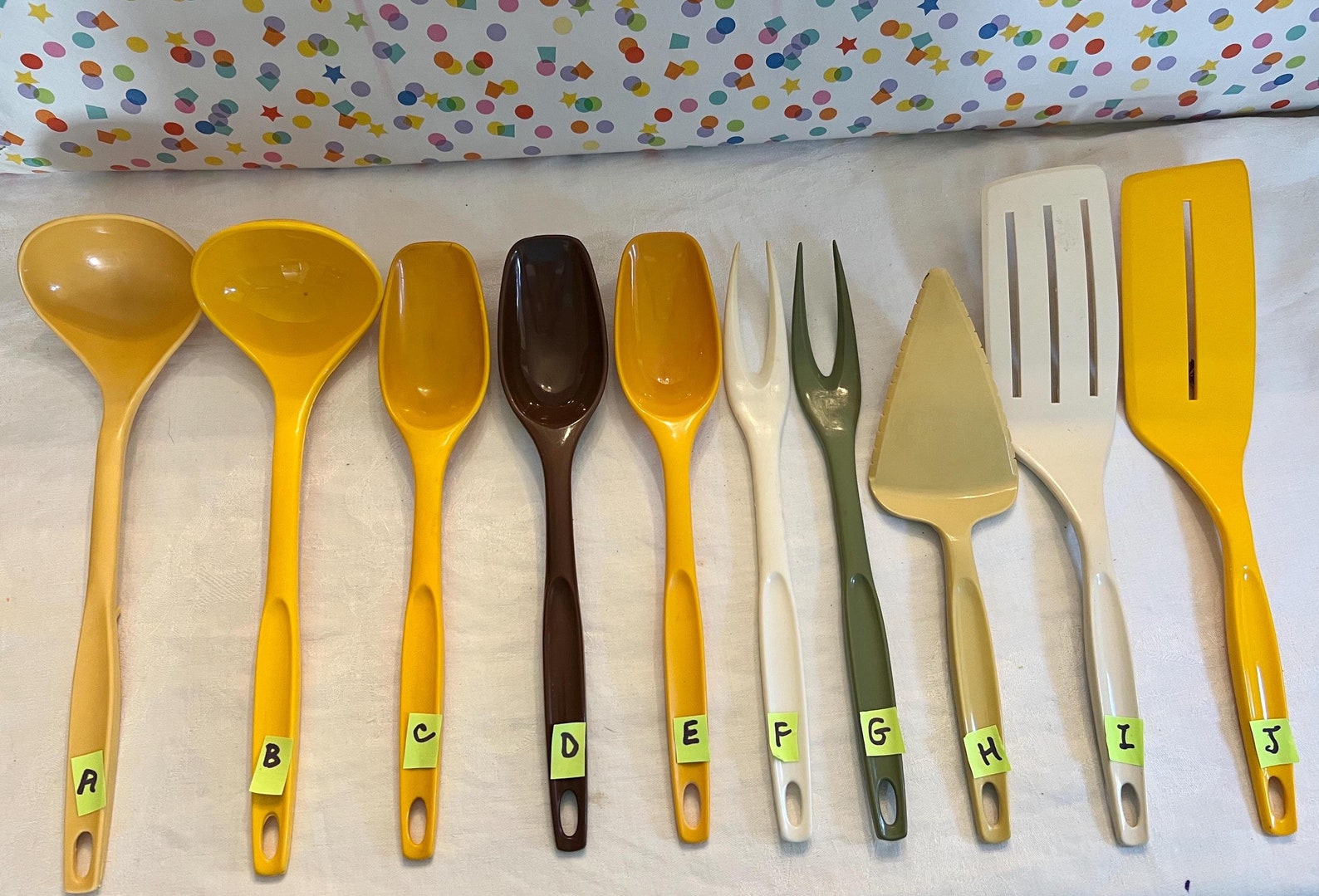 Vintage FOLEY Nylon Kitchen Utensil: Ladle, Spatula, Fork, Server ...