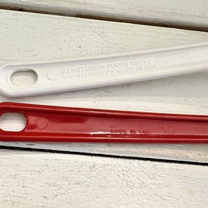 Ultratemp Kitchen Utensils- Red Slotted Spoon 2115 & White Ladle 2109 ...