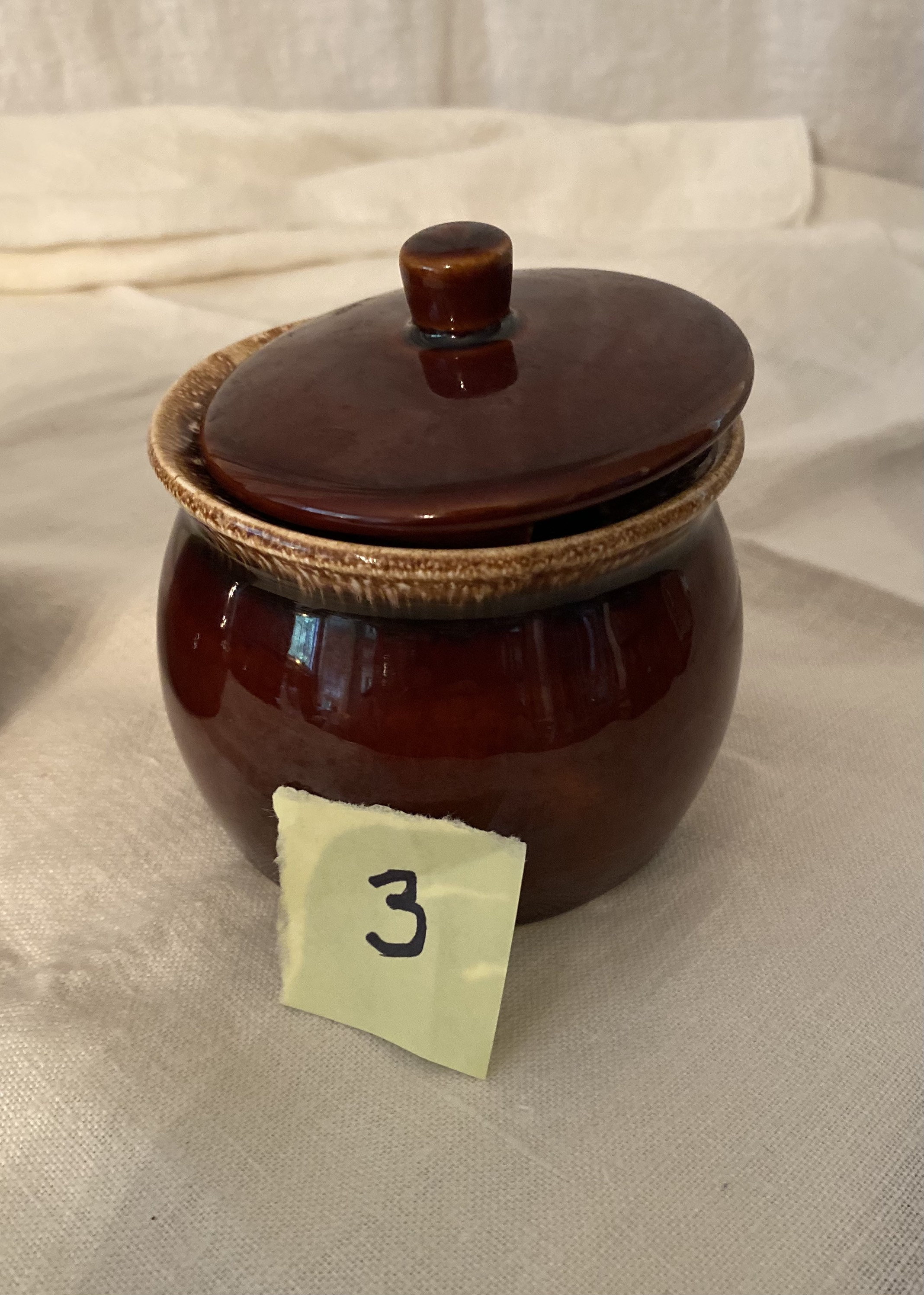 Vintage Hull Mini Bean Pots W Lids brown Drip 3.25 Sugar - Etsy UK