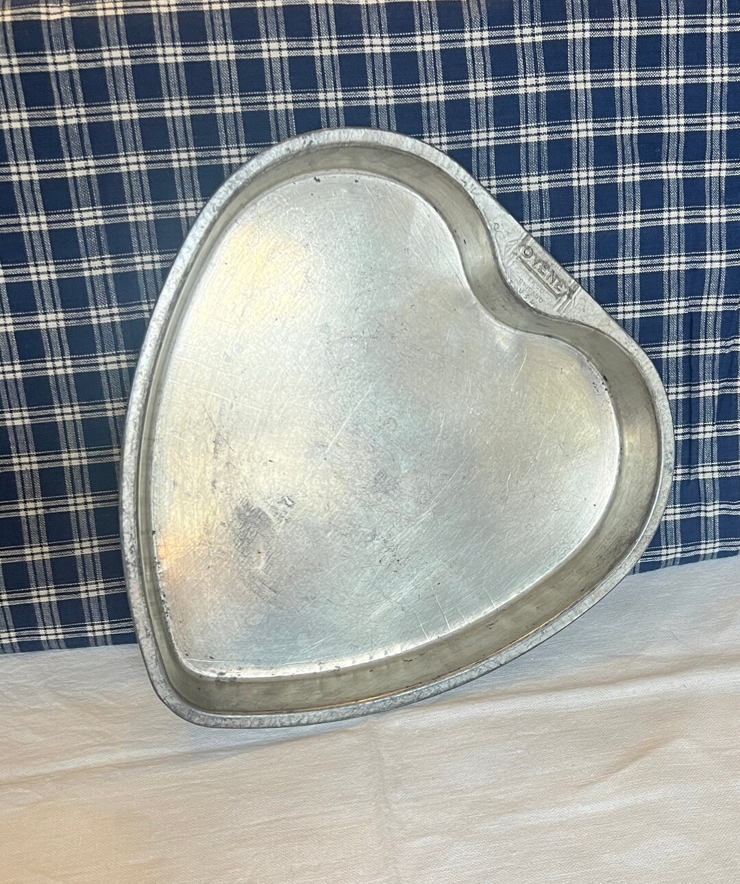 Vintage Ovenex Heart Cake Pan Ekco Aluminum Baking Tin 60s Bakeware ...