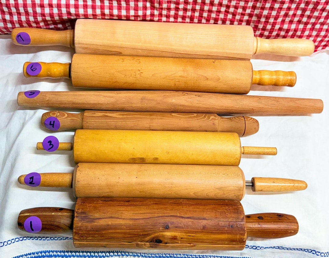 Pick Your Vintage Wood Rolling Pin-- Primitive Rustic Kitchen Decor - Etsy