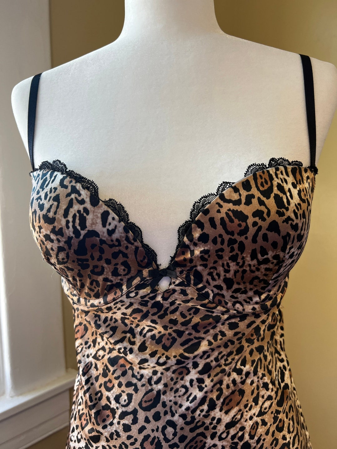 Y2K Victoria’s Secret Sz 34D Satin Chemise Slip Dress • Underwire ...