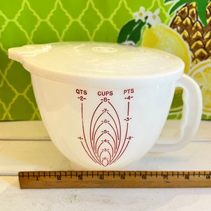 Tupperware Mix-n-store Measuring Pitcher 500 W Lid 696 • 1980's ...