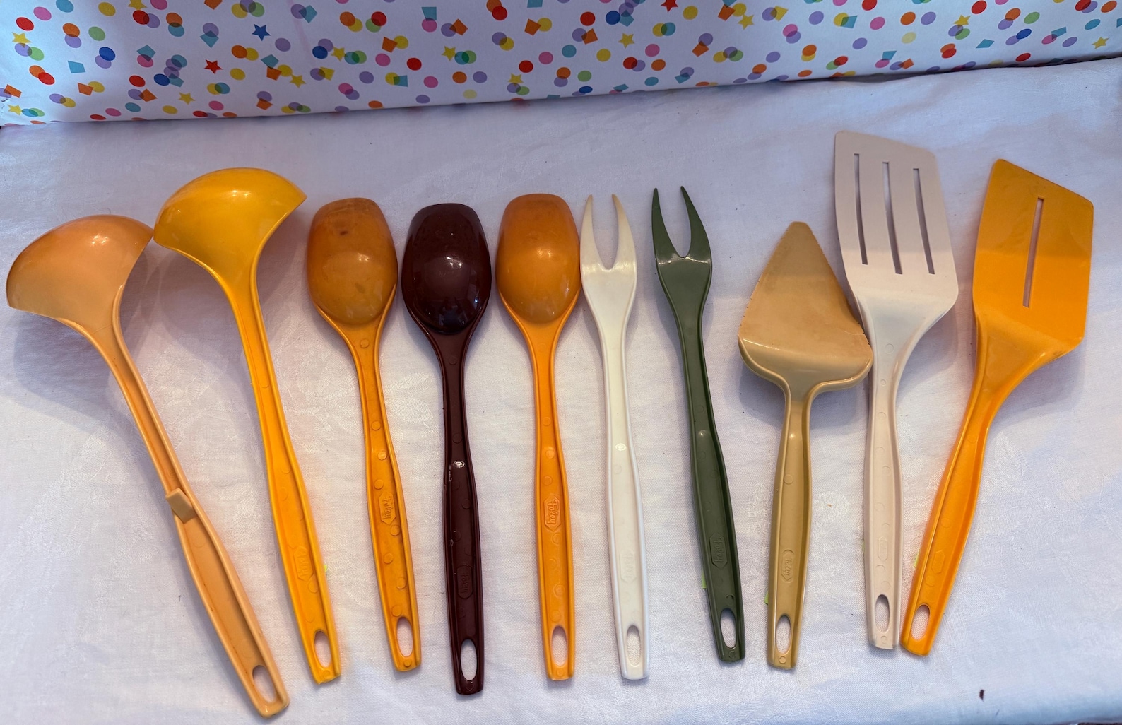 Vintage FOLEY Nylon Kitchen Utensil: Ladle, Spatula, Fork, Server ...