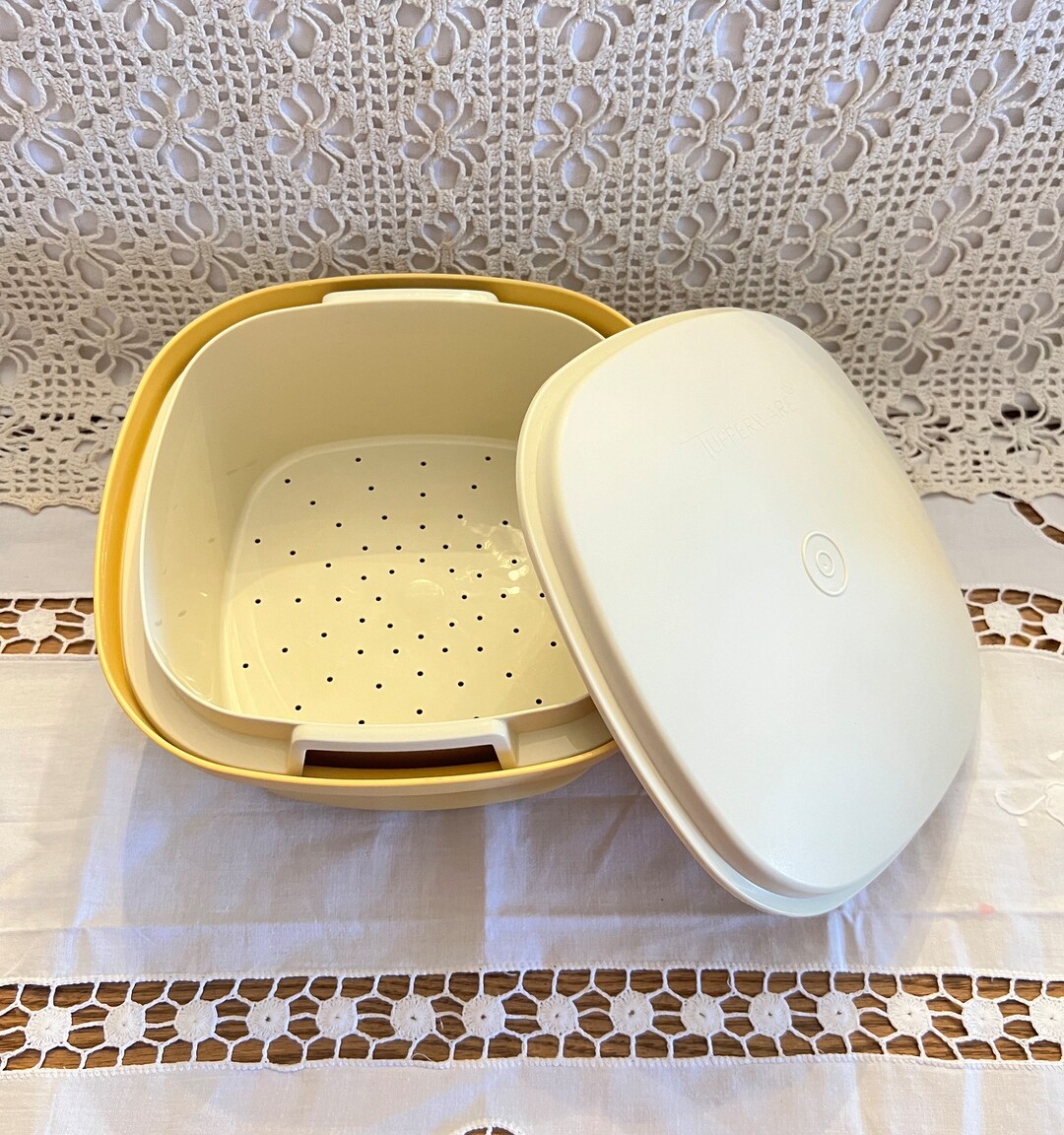 Tupperware Steam N Store 3 Pc Microwave Steamer, Insert, and Lid ...