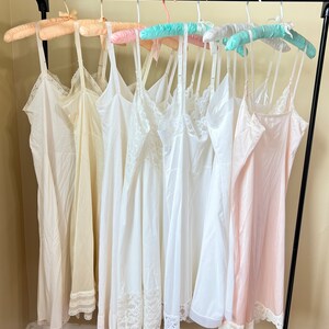 50's to 80's Dress Slips Sz 34 to 38 • Vintage Nylon Lingerie- Your ...