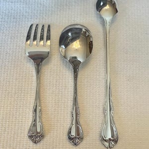 Vintage Baby Silver Plate 3 Pc Cutlery Set Original Box Oneida Harmony ...