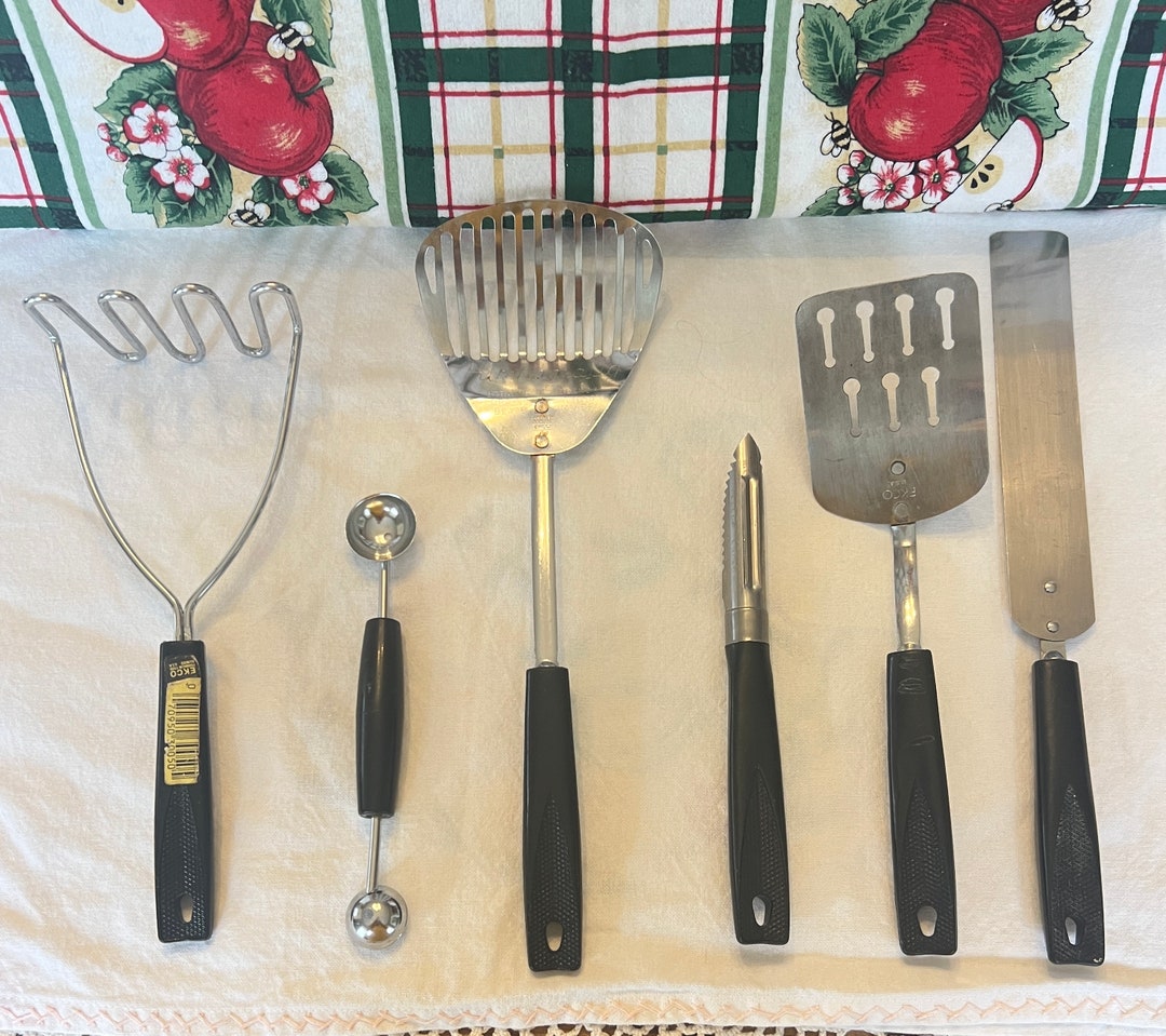 Vintage Ekco Utensils • Black Bakelite Handled Kitchen Tools - Etsy