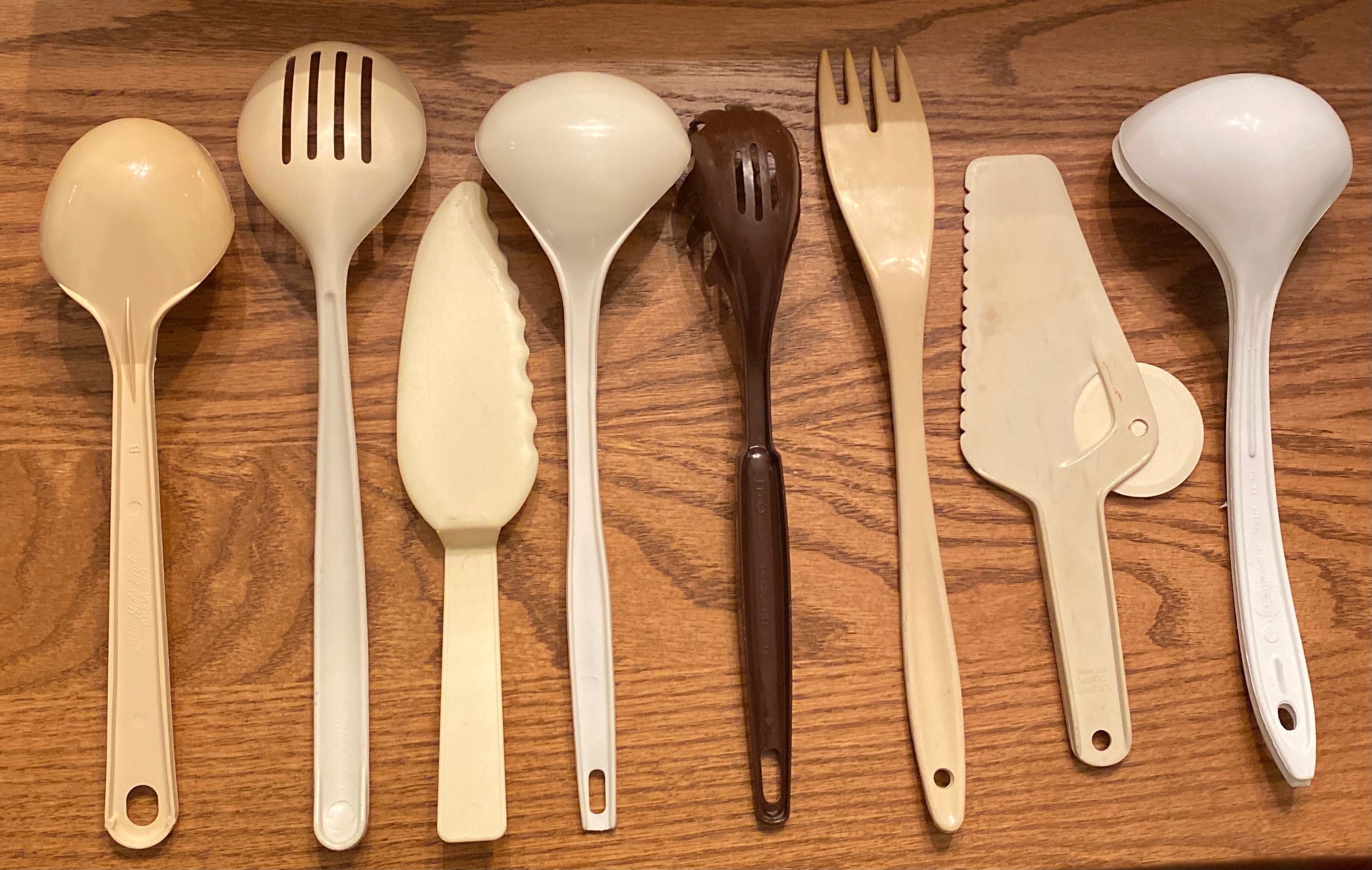 Vintage Ekco Nylon Plastic Slotted Spaghetti Pasta Server Spatulas 6 ...