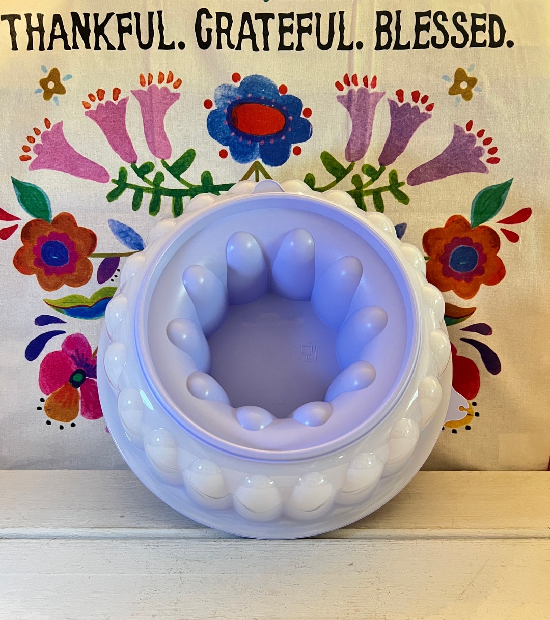 MCM Tupperware Lavender - Sheer Jello Mold #1201, 1202, 1203, 3 Piece ...