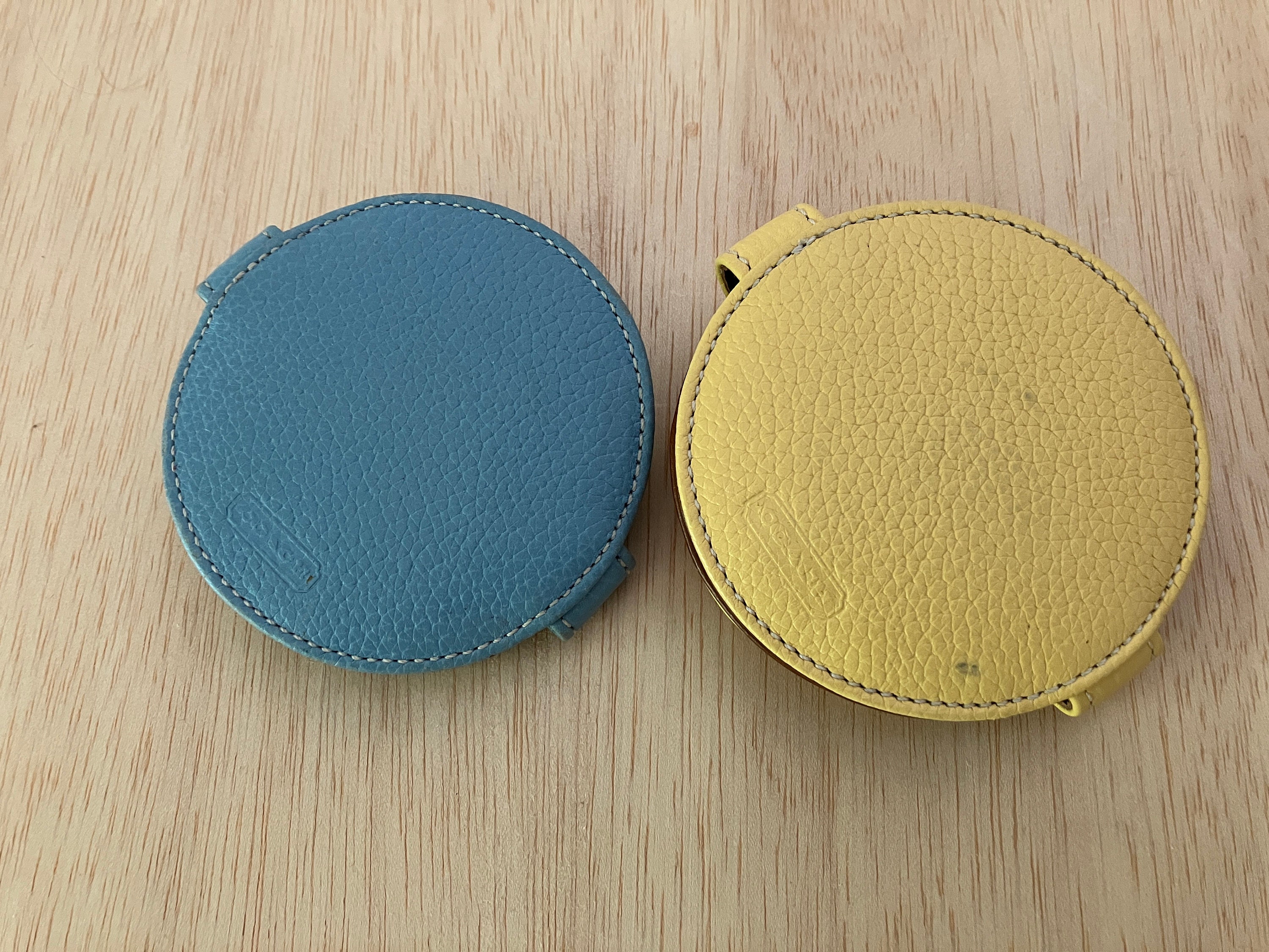 Vintage Coach Leather Compact Mirror, Double Sided Travel Mirror - Etsy