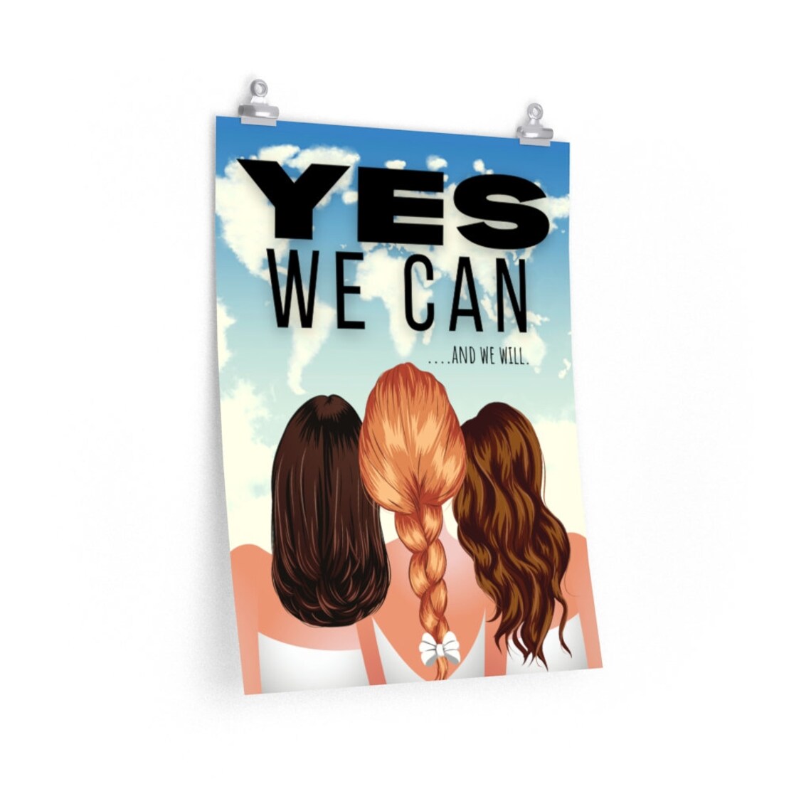 YES We Can and We Will Premium Matte Poster Women's Day | Etsy