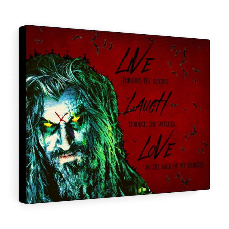 Live Laugh Love Rob Zombie Dragula ReMiXed Canvas | Etsy