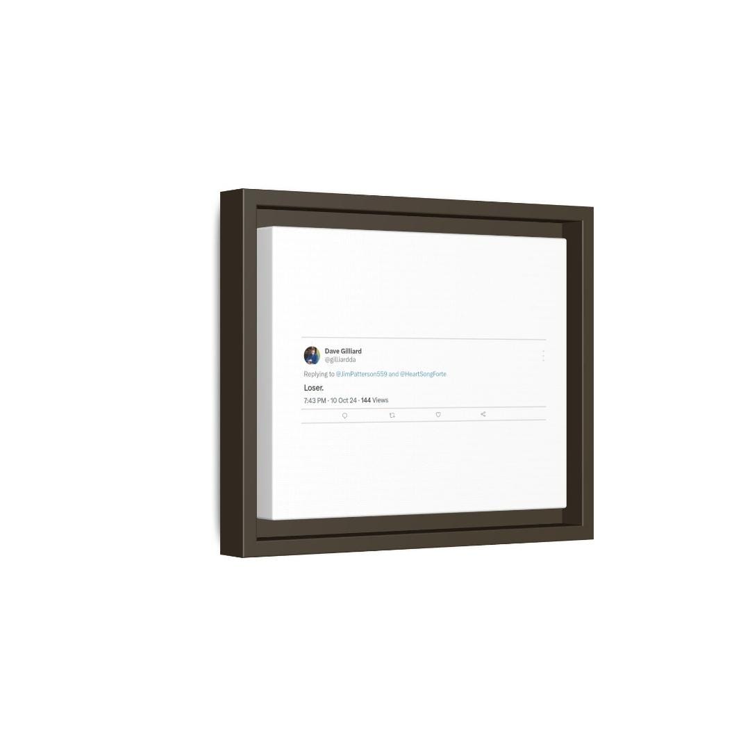 CUSTOM "frame A Tweet" Framed Premium Gallery Wrap Canvas - Etsy