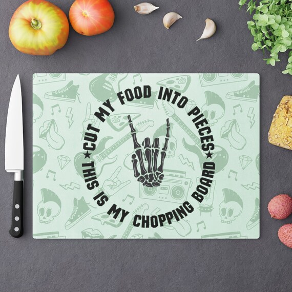 Punk Rock Chopping Cutting Board - Etsy