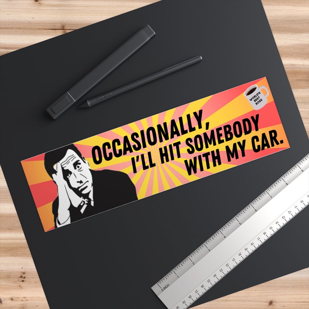 Michael Scott "the Office" Bumper Sticker Remixed - Etsy