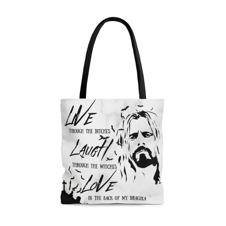 Rob Zombie live Laugh Love Dragula Marbled Tote - Etsy