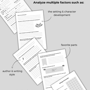 In-depth Book Review Printable: Detailed Analysis, Book Club (digital ...
