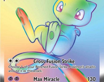 Mew Vmax Rainbow - Etsy