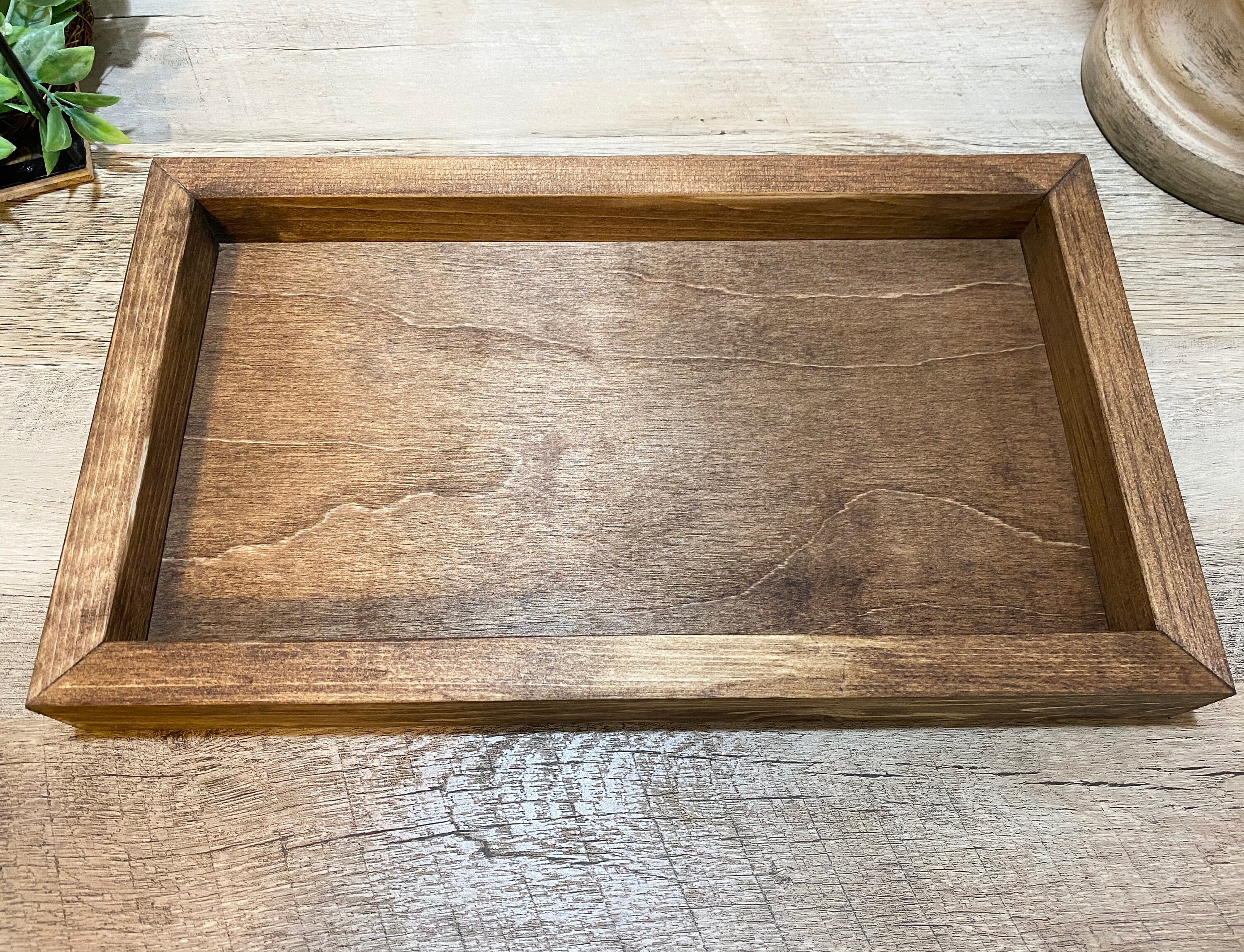 Wood Entryway Tray Oak Key Tray Wood Valet Tray XL Wood Key Tray ...