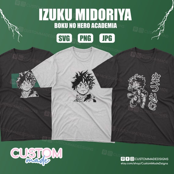Izuku Midoriya Bundle SVG Cut Files Vector Dxf Png | Etsy