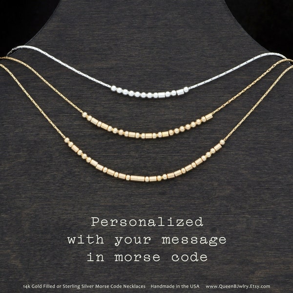 Morse Code Jewelry - Etsy