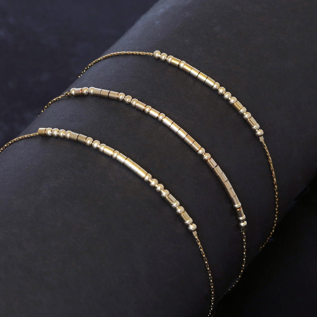 Custom Morse Code Bracelet, Personalized With Your Word or Phrase in ...