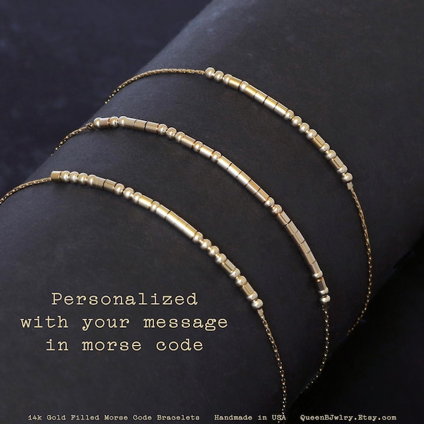 Morse Code Bracelet - Etsy