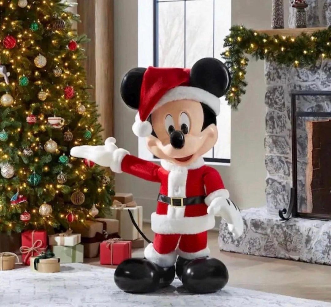 Mickey Mouse Disney 4ft Animated Holiday Mickey Christmas Holiday ...
