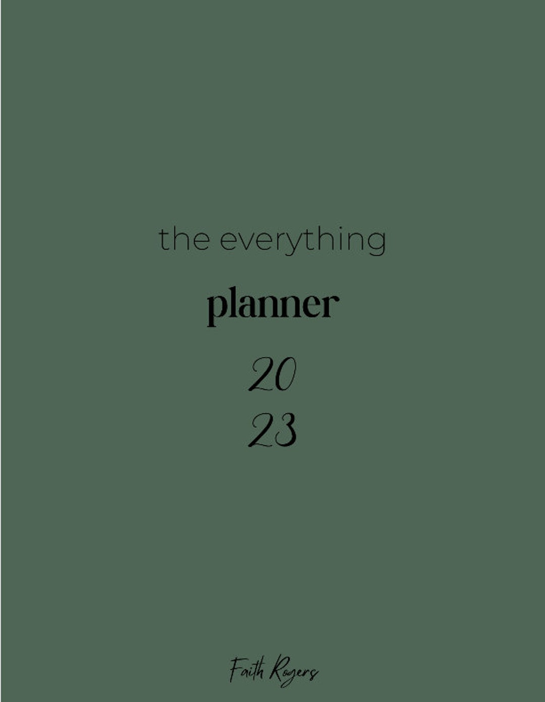 2023 Digital Planner the Everything Planner Dated Digital - Etsy