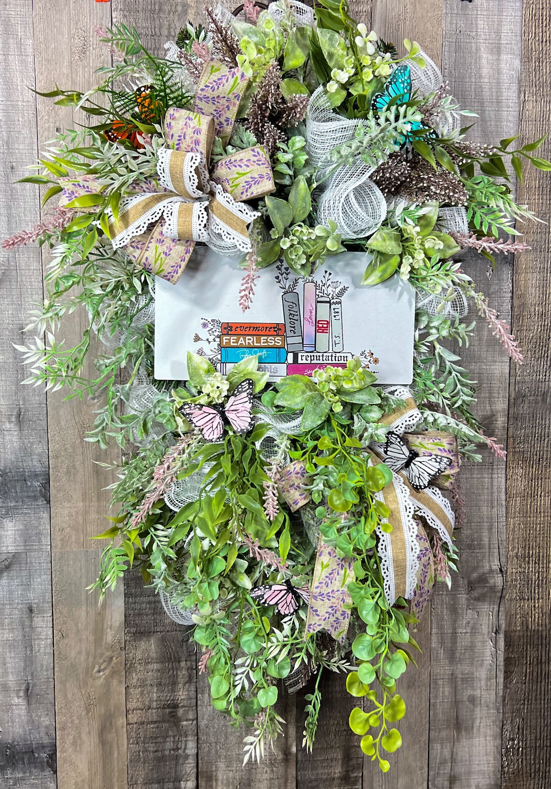 Wildflower Door Swag, Swiftie Inspired Door Wreath - Etsy