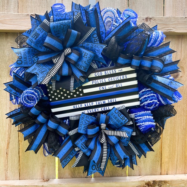 Police Wreath - Etsy