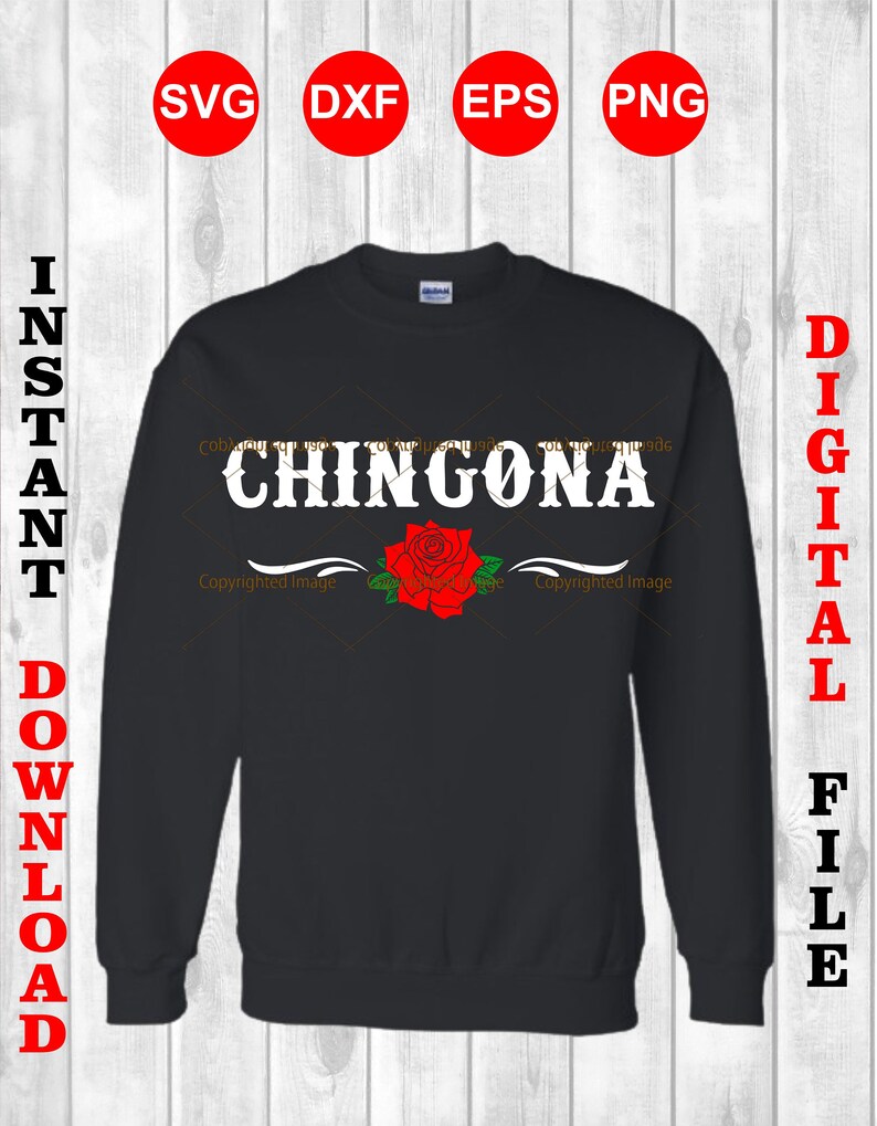 Chingona, Svg Cutting Files - Png Clipart -EPS - Scalable Vector File ...